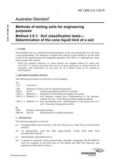 AS 1289.3.9.1:2015 – Most Currently Technical Standards