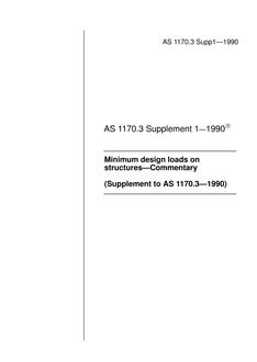 AS 1170.3 SUPP 1-1990 – Most Currently Technical Standards
