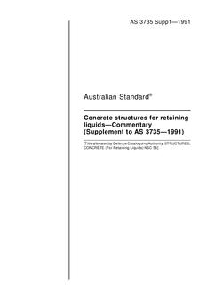 AS 3735 SUPP 1-1991 – Most Currently Technical Standards