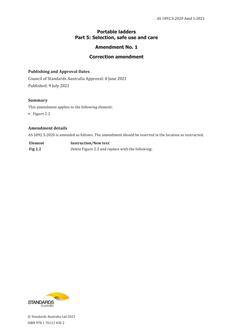 AS 1892.5:2020 Amd 1:2021 – Most Currently Technical Standards