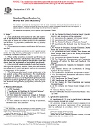 ASTM C270-02 – Most Currently Technical Standards