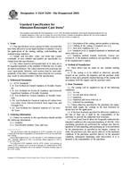 ASTM A532/A532M-93a(2003) – Most Currently Technical Standards