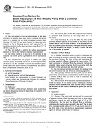 ASTM F390-98(2003) – Most Currently Technical Standards