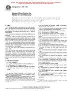 ASTM C270-03b – Most Currently Technical Standards