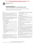 ASTM C331-04 – Most Currently Technical Standards