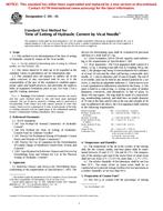 ASTM C191-01 – Most Currently Technical Standards