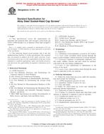 ASTM A574-04 – Most Currently Technical Standards