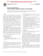 ASTM C191-04a – Most Currently Technical Standards