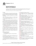 ASTM C270-05 – Most Currently Technical Standards