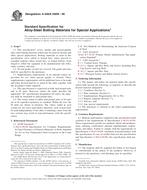 ASTM A540/A540M-06 – Most Currently Technical Standards