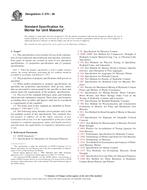 ASTM C270-06 – Most Currently Technical Standards