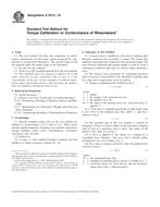 ASTM E2510-07 – Most Currently Technical Standards