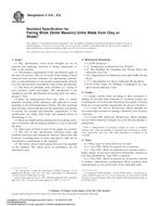 ASTM C216-07a – Most Currently Technical Standards