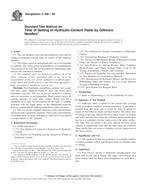 ASTM C266-08 – Most Currently Technical Standards