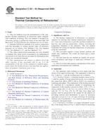 ASTM C201-93(2009) – Most Currently Technical Standards