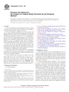 ASTM C231-09 – Most Currently Technical Standards