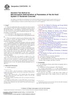 ASTM C457/C457M-10 – Most Currently Technical Standards