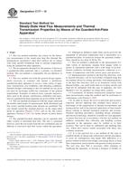 ASTM C177-10 – Most Currently Technical Standards