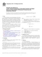 ASTM C372-94(2012) – Most Currently Technical Standards