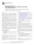 ASTM A505-12 – Most Currently Technical Standards