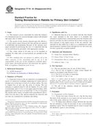 ASTM F719-81(2012) – Most Currently Technical Standards