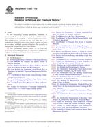 ASTM E1823-12a – Most Currently Technical Standards