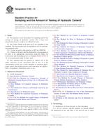 ASTM C183-13 – Most Currently Technical Standards