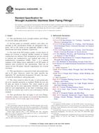 ASTM A403/A403M-15 – Most Currently Technical Standards
