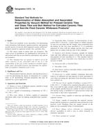 ASTM C373-16 – Most Currently Technical Standards