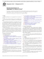 ASTM C404-11(2017) – Most Currently Technical Standards