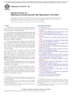 ASTM C31/C31M-18b – Most Currently Technical Standards