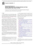 ASTM A480/A480M-18 – Most Currently Technical Standards