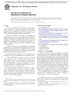 ASTM F37-06(2019) – Most Currently Technical Standards
