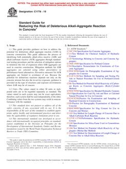 ASTM C1778-19 – Most Currently Technical Standards