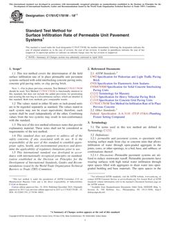 ASTM C1781/C1781M-18e1 – Most Currently Technical Standards