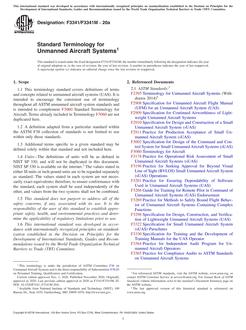 ASTM F3341/F3341M-20a – Most Currently Technical Standards
