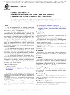 ASTM C1788-20 – Most Currently Technical Standards