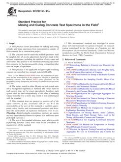 ASTM C31/C31M-21a – Most Currently Technical Standards