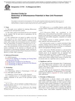 ASTM C1791-16(2021) – Most Currently Technical Standards