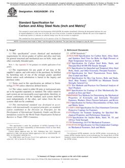 ASTM A563/A563M-21a – Most Currently Technical Standards