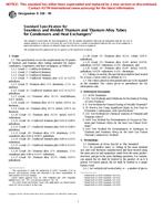 ASTM B338-99 – Most Currently Technical Standards