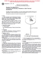 ASTM C167-98 – Most Currently Technical Standards