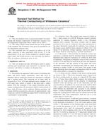 ASTM C408-88(1999) – Most Currently Technical Standards