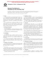 ASTM D1200-94(1999) – Most Currently Technical Standards