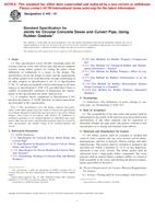 ASTM C443M-01 – Most Currently Technical Standards