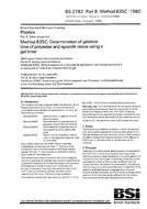 BS 2782-8:METHOD 835C:1980 – Most Currently Technical Standards