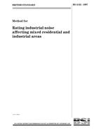 BS 4142:1997 – Most Currently Technical Standards