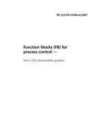 BS PD CLC/TR 61804-4:2007 – Most Currently Technical Standards