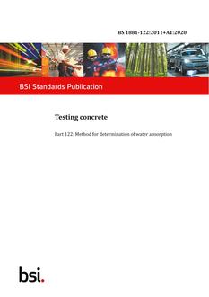 BS 1881-122:2011+A1:2020 – Most Currently Technical Standards