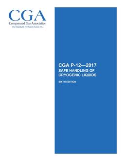 CGA P-12 – Most Currently Technical Standards